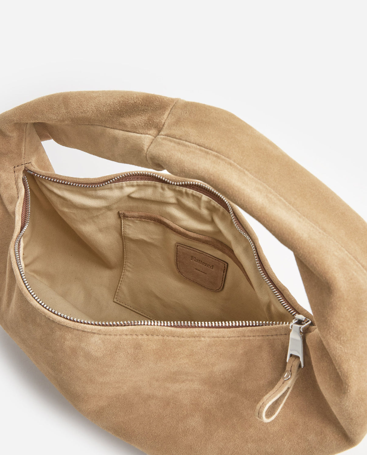 Alva Shoulder Bag Suede Sand – Flattered